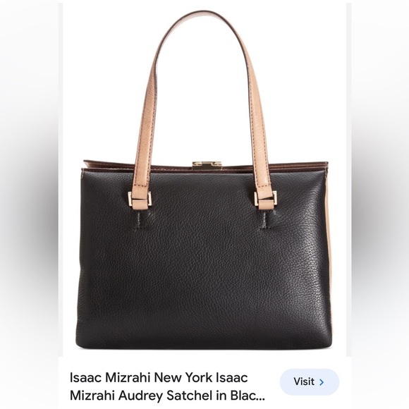 Isaac Mizrahi | Bags | Isaac Mizrahi Audrey Satchel Reversible Leather Purse Bag | Poshmark